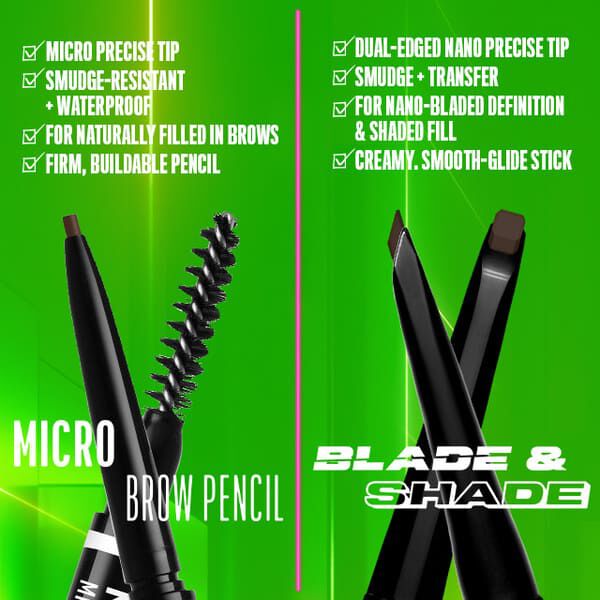 Blade & Shade Dual Edge Brow Pencil | Nyx Professional Makeup